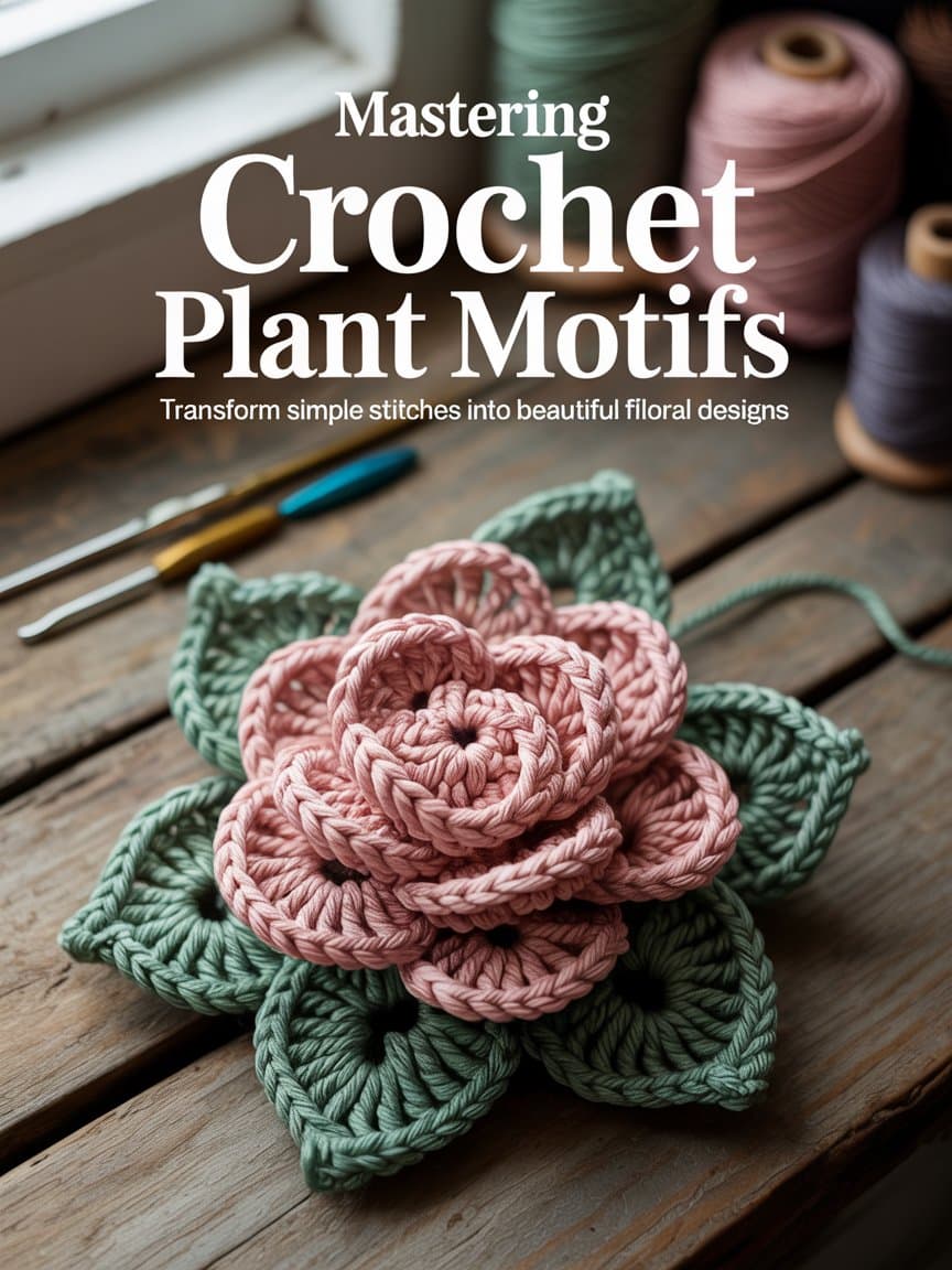 Easy Crochet Plant Motifs for Beginners | Crochet Chateau – Crochet ...